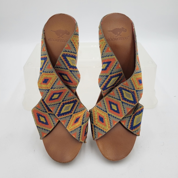 Rocket Dog | Shoes | Rocket Dog Aztec Print Stretch Band Wedge Slip On ...